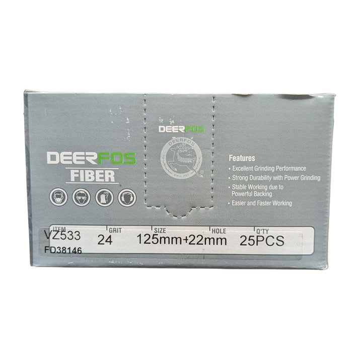 Deerfos Zirconia Fibre Disc 125mm – Iron Link Distributors